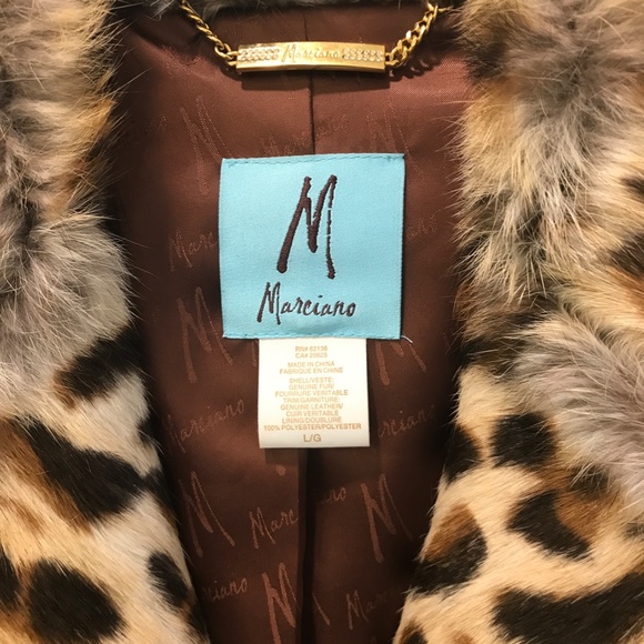 Guess by Marciano | Jackets & Coats | Marciano Rabbit Fur Leopard Print ...